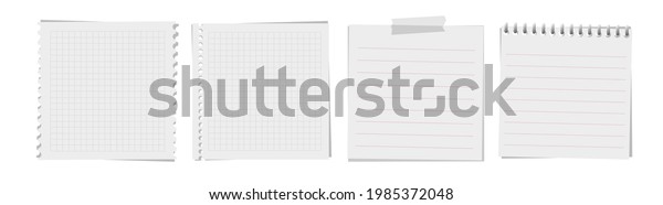 Curled Note Paper Edges On White Stock Vector (Royalty Free) 1985372048 ...
