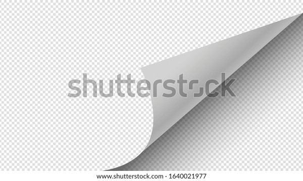 Curled Page Paper Page Turning Corner Stock Vector (Royalty Free ...