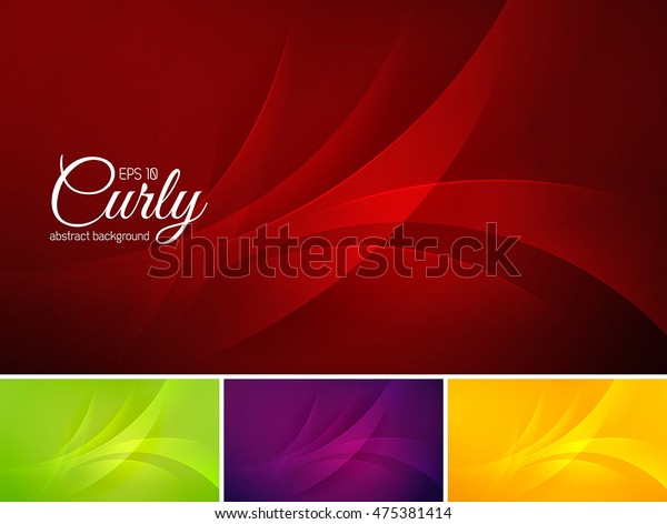 Curly Abstract Background Vector Series Suitable Stock Vector (Royalty ...