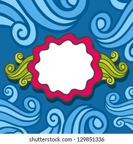 Curly Banners Doodle Vector Banner Waves Stock Vector (Royalty Free ...