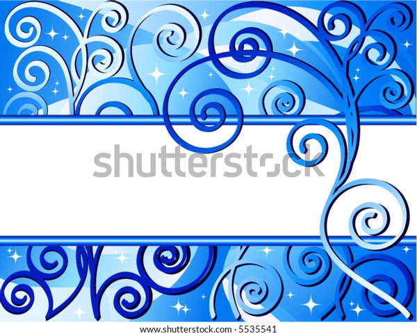 Curly Design Background Stock Vector (Royalty Free) 5535541