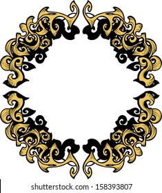 Curly Frame Stock Vector (Royalty Free) 158393807 | Shutterstock