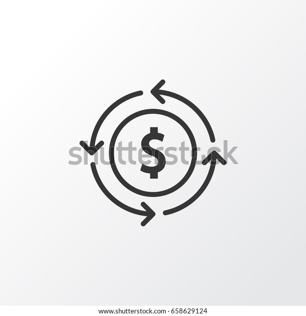 Currency Interchange Icon Symbol Premium Quality Stock Vector (Royalty ...