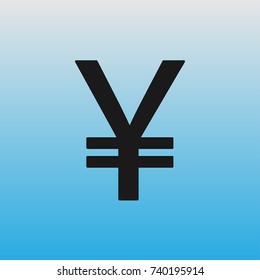 Currency Symbol On Blue Background Stock Vector (Royalty Free ...