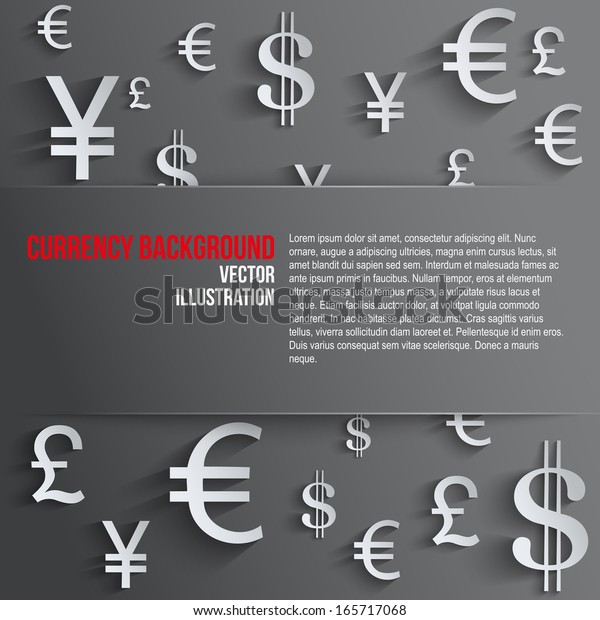 Currency Symbol Space Text Background About: เวกเตอร์สต็อก (ปลอดค่า ...