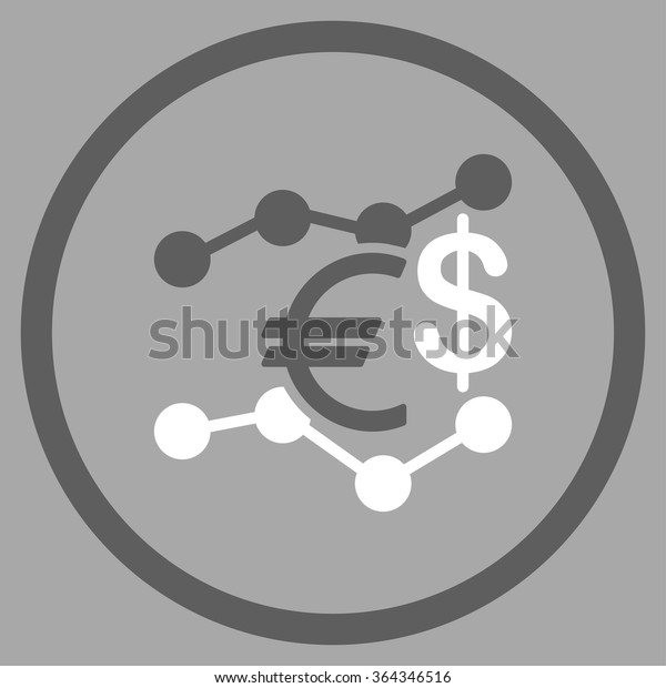 Currency Trends Vector Icon Style Bicolor Stock Vector (Royalty Free ...