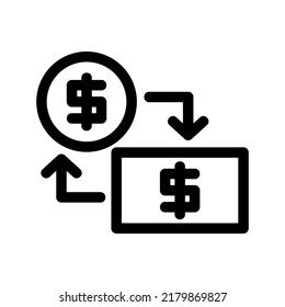 Currency Value Icon Logo Isolated Sign Stock Vector (Royalty Free ...