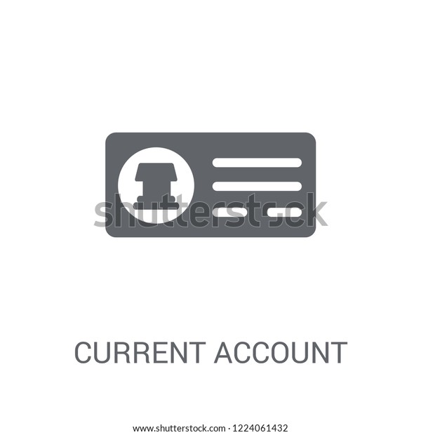 Current Account Icon Trendy Current Account Stock Vector (Royalty Free ...