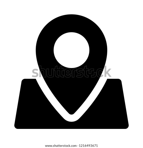 Current Location Point Stock Vector (Royalty Free) 1216493671 ...