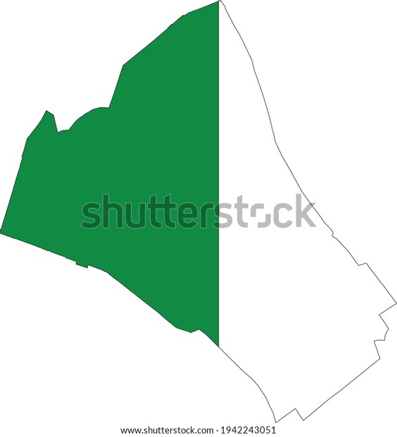 Current Official Flag Map Schaerbeek Municipality Stock Vector (Royalty ...