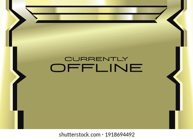 Currently Offline Background Banner Template Stock Vector (Royalty Free ...