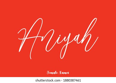 Cursive Handwritten Calligraphy Text Female Name: เวกเตอร์สต็อก (ปลอด ...