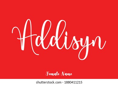 Vektor Stok Cursive Handwritten Calligraphy Text Female Name (Tanpa ...