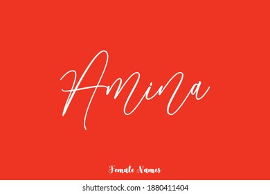 Cursive Handwritten Calligraphy Text Female Name Stock Vector (Royalty ...