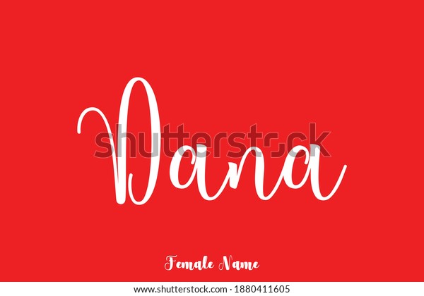 Cursive Handwritten Calligraphy Text Female Name Stock Vector (Royalty ...