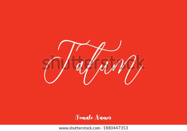 Cursive Handwritten Calligraphy Text Female Name Stock Vector (Royalty ...