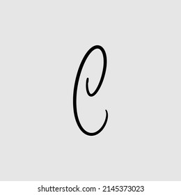 Cursive Letters Initial Signature Logo Handwriting Stock Vector ...