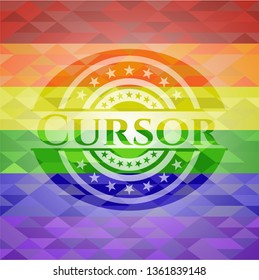 Cursor On Mosaic Background Colors Lgbt Stock Vector (Royalty Free ...