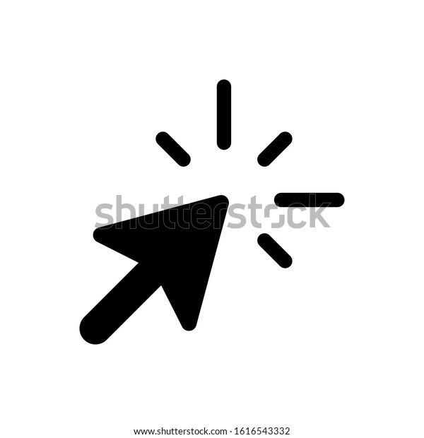 Cursor Outline Icon Symbol Logo Illustration Stock Vector (Royalty Free ...