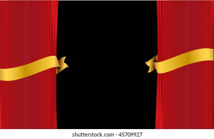 Curtain Banners Stock Vector (Royalty Free) 45709927 | Shutterstock
