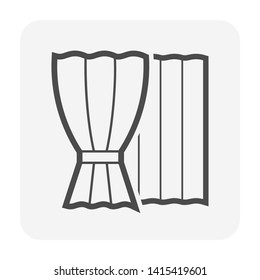 Curtain Blind Icon Design Stock Vector (Royalty Free) 1415419601 ...