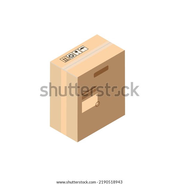 embalaje de caja de curton Ilustración: vector de stock (libre de ...