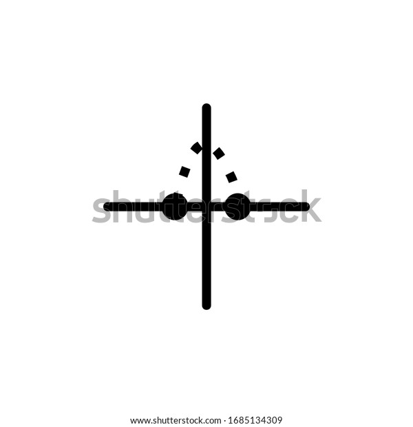 Curve Mathematics Icon Perfect Application Web Stock Vector (Royalty ...