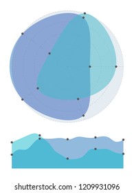 Curve Radar Chart 5 Axis 2 Stock Vector (Royalty Free) 1209931096 ...