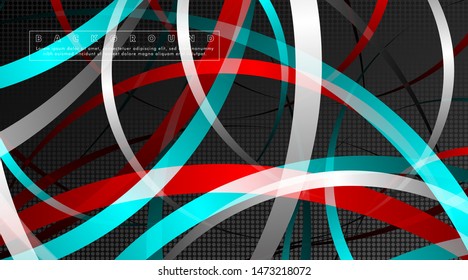 Curved Abstract Design Background Concept Dark: เวกเตอร์สต็อก (ปลอดค่า ...