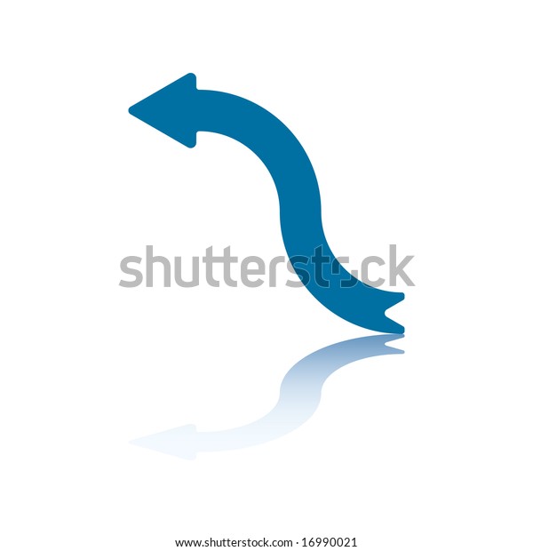 Curved Arrow Bottom Right Side Top Stock Vector (Royalty Free) 16990021
