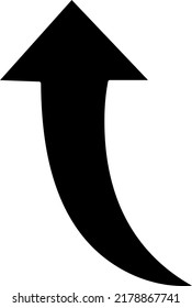 Curved Arrow Vector Illustration On White Stock Vector (Royalty Free ...