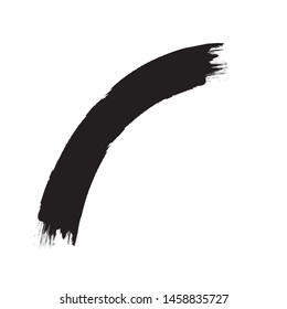 Curved Brush Stroke Vector Logo Design Stock Vector (Royalty Free ...