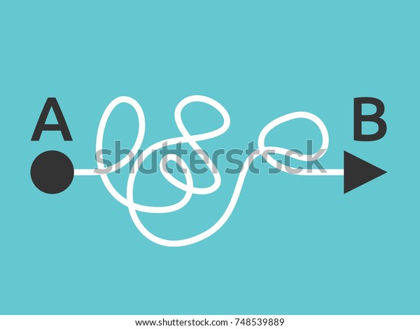 Curved Complicated Line Arrow Tip B Stock Vector (Royalty Free ...
