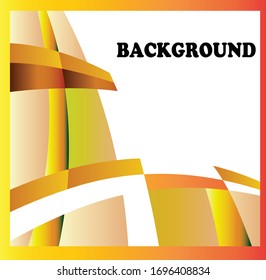 Curved Gold Color Background Vector Illustration Stock Vector (Royalty ...