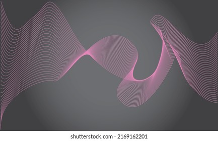 Curved Line Vector Background Purple Color Stock Vector (Royalty Free ...