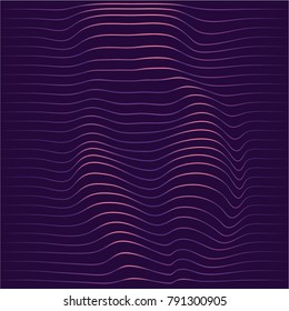 Curved Lines Form Ultra Violet Purple Stock Vector (Royalty Free) 791300905