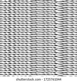 Curved Lines Seamless Pattern Jagged Stripes Stock Vector (Royalty Free ...