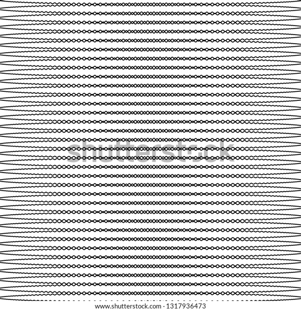Curved Lines Small Dots Horizontal Geometric Stock Vector (Royalty Free ...