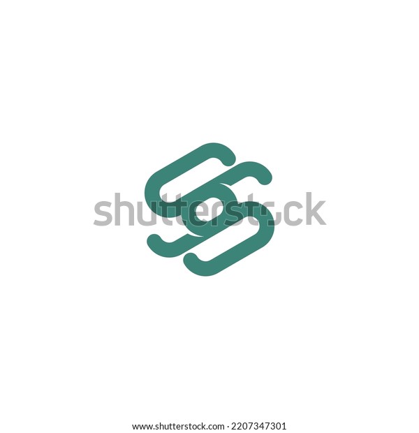 Curved M Icon Logo Design Illustration Stock Vector (Royalty Free ...