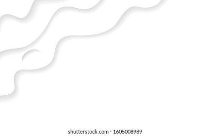 Curved Paper Cut Abstract Textures White Stock Vector (Royalty Free ...