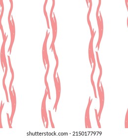 Curved Pink Lines Pattern On White Stock Vector (Royalty Free ...
