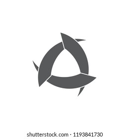 Flat Curves Circle Abstract Logo Vector Stock Vector (Royalty Free ...