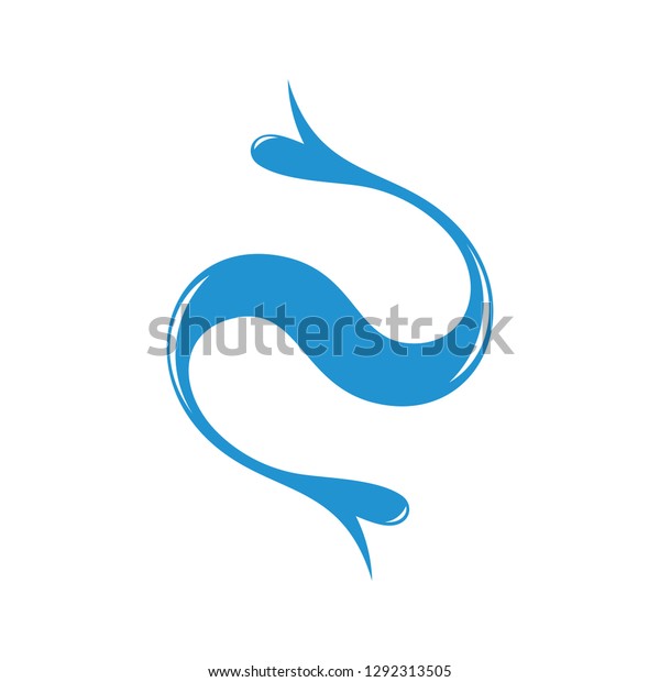 Curves Motion Water Flow Design Logo Stock Vector (Royalty Free ...