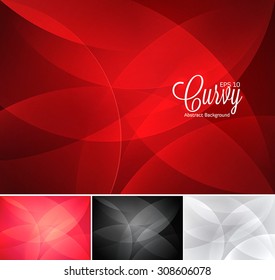 Curvy Abstract Background Stock Vector (Royalty Free) 308606117