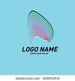 Curvy Stripes Simple Logo Design Stock Vector (Royalty Free) 1050913919 ...