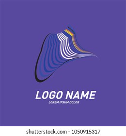 Curvy Stripes Simple Logo Design: เวกเตอร์สต็อก (ปลอดค่าลิขสิทธิ์ ...