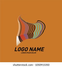 Curvy Stripes Simple Logo Design 스톡 벡터(로열티 프리) 1050915176 | Shutterstock