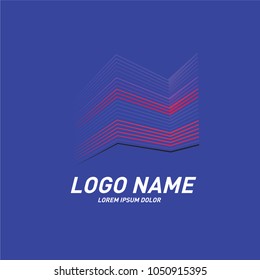 Curvy Stripes Simple Logo Design Stock Vector (Royalty Free) 1050915395 ...