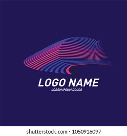 Curvy Stripes Simple Logo Design Stock Vector (Royalty Free) 1050913994