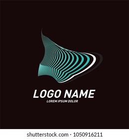 Curvy Stripes Simple Logo Design 스톡 벡터(로열티 프리) 1050915176 | Shutterstock